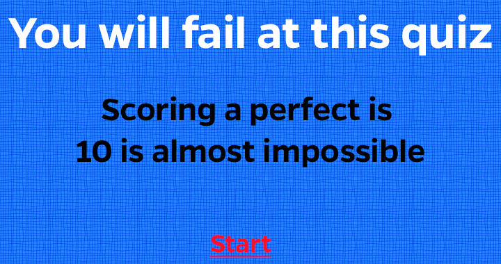 You are destined to fail.