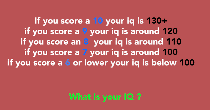 Test Your Iq