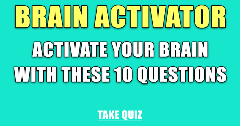 Brain Activator Quiz