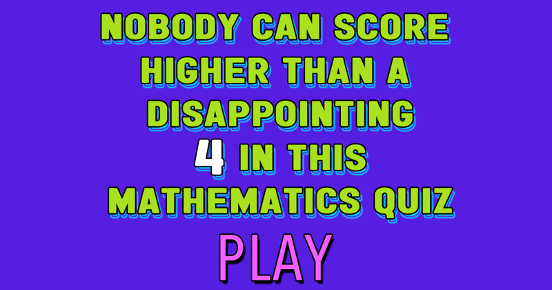 Hard Math Quiz